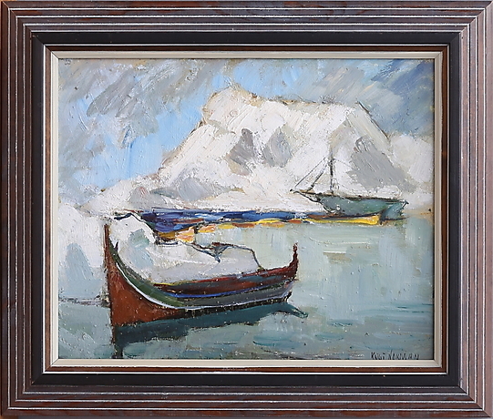 KNUT NORMAN. Olja på pannå, signerad. Konst - Måleri - Auctionet