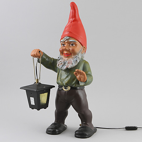 TOMTE MED LYKTA, Heissner, Tyskland, 1900-talets andta hälft. Keramik ...