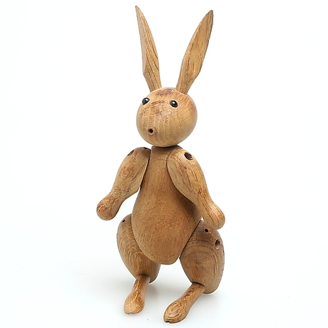 KAY BOYESEN. Rabbit/Hare, wood, Denmark. Art - Sculptures & Bronzes ...