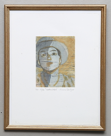 ANNE DE GEER. color etching, signed and numbered Et 12/30. Art ...