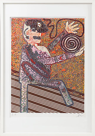 ENRICO BAJ. Color lithograph, signed, artist's copy. Art - Engravings ...