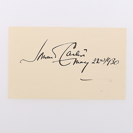 AUTOGRAPH. Howard Carter (1874-1939). British Egyptologist. Books, Maps ...