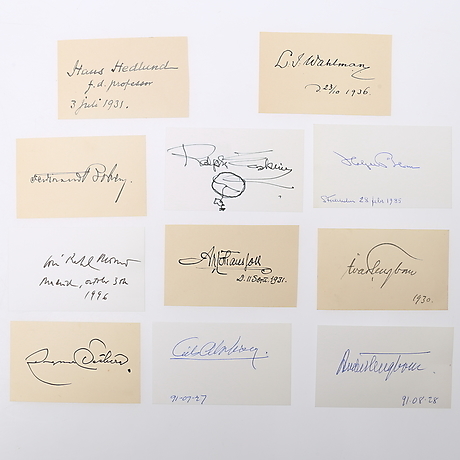 AUTOGRAPH. 11 architects. Books, Maps & Manuscripts - Auctionet