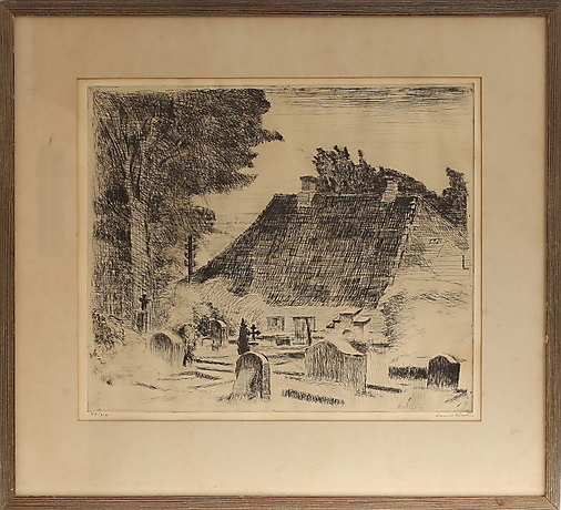 LOUIS BASTIN. Etsning, signerad och numrerad 47/310. Konst - Grafik ...