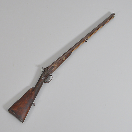 SHOCK LOCK RIFLE, double-barreled, 19th century. Weapons & Militaria ...