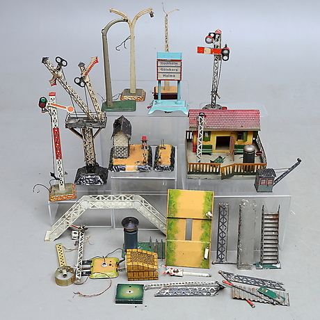 BING banvaktstuga, övergångar, semaforer, lampor med mera, spår 0 ...