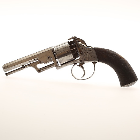 Percussion lock revolver with DA, Bentley type, circa 1860. Weapons ...