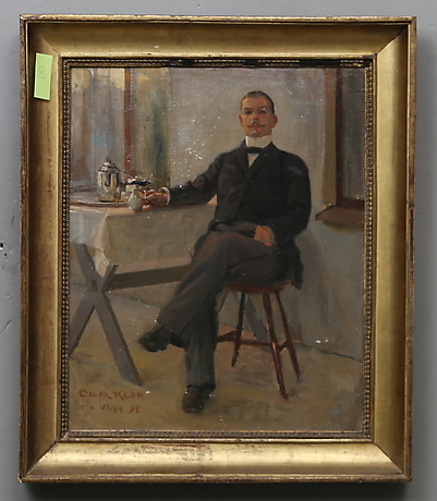OSCAR KEEN. Olja på duk, signerad och daterad Visby 95-. Konst - Måleri ...