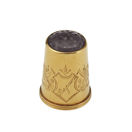 FINGERBORG WITH AMETIST, 18k gold. 3.6 grams. Jewellery & Gemstones ...