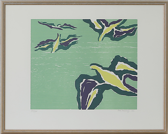 EVA FORSBERG. LITO 152/370, signerad, 1900-tal. Konst - Grafik - Auctionet