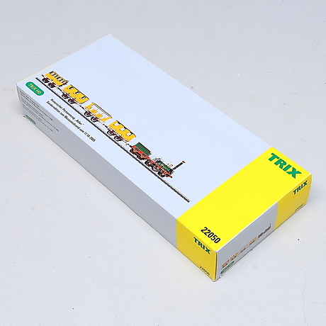 TRIX 22050 Adler, historiskt ånglok med vagnar i originalkartong ...