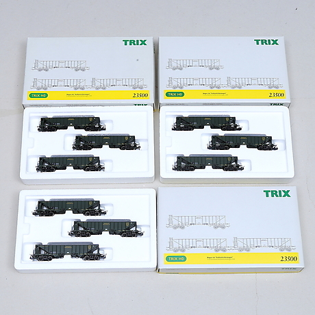 TRIX 23500 9 coal wagons in 3 original boxes. Toys - Auctionet