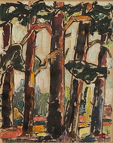 WILHELM HENNING. Olja på duk, signerad. Konst - Måleri - Auctionet