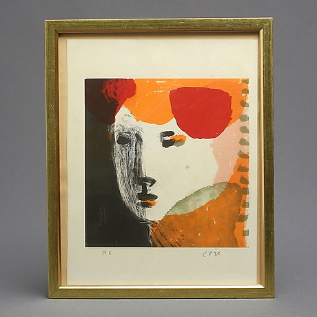 CAMILLA PYK. Lithography, portrait, proof, signed. Art - Engravings ...