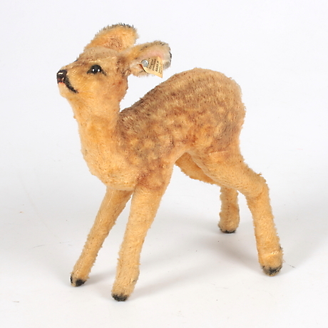 STEIFF. Deer, textile, Germany. Mid 1900s. Toys - Auctionet