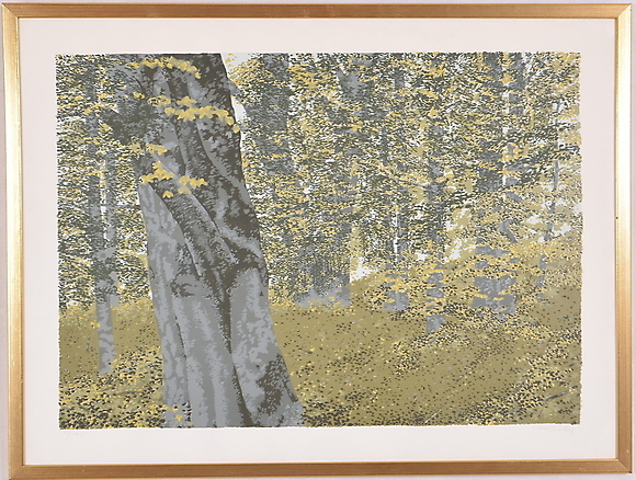 MICHAEL LINDBERG. Färglitografi. Konst - Grafik - Auctionet