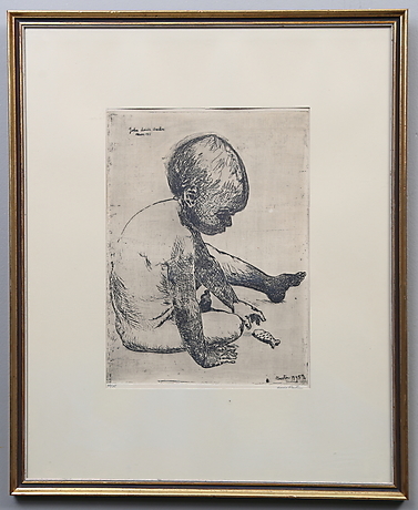 LOUIS BASTIN. Etsning, signerad och numrerad 73/75. Konst - Grafik ...