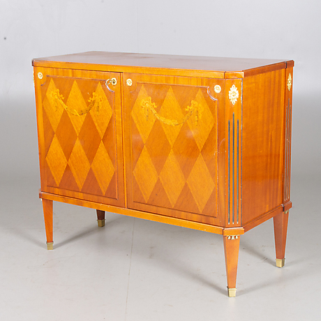 MUSICAL FURNITURE, mahogany with intarsia and bronze, "Empire", Luxor ...