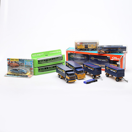 PARTI MODELLASTBILAR, BIL, Tekno, Corgi, ASG transport, Jaguar E-type ...