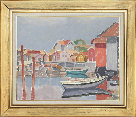 ELLIS WALLIN. OIL on canvas, signed and dated 1953. Art - Paintings ...