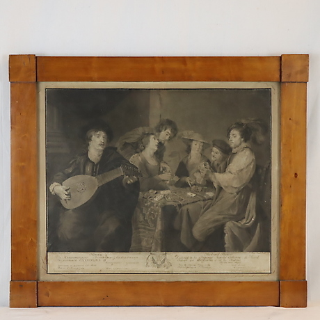 ROMBOUTS, THEODOR. After. "card player". Art - Engravings & Prints ...