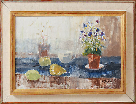 RAGNAR FALK. Still life, oil on canvas, signed. Art - Paintings - Auctionet