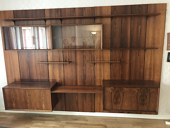 HYLLSYSTEM, jakaranda, IKEA. 1960-tal. Möbler - Skåp & Hyllor - Auctionet