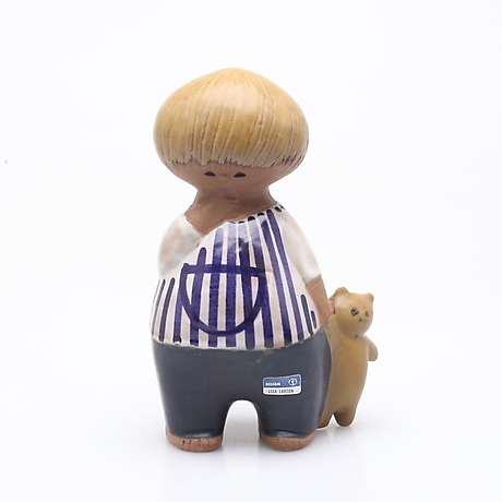 LISA LARSON. Figur "Pelle", stengods, Gustavsberg. Keramik & Porslin ...