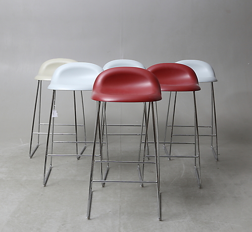 STOLAR, 6 st, Komplot design, Gubi. Möbler - Fåtöljer & Stolar - Auctionet