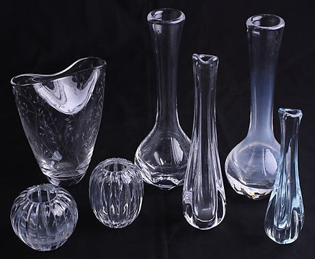 GLASS OBJECTS, 7 pcs. Glass - Other - Auctionet