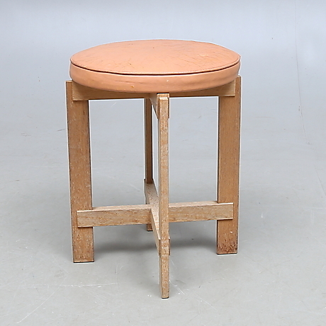 PALL, ek och läder, Luxus, omkring 1900-talets mitt. Möbler - Fåtöljer ...