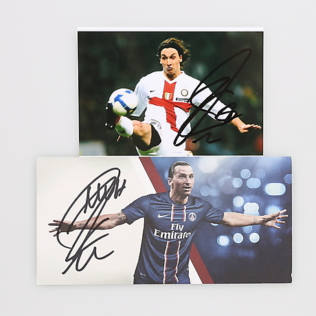 AUTOGRAPH. Zlatan Ibrahimovic (1981-). Swedish footballer - 2 ...