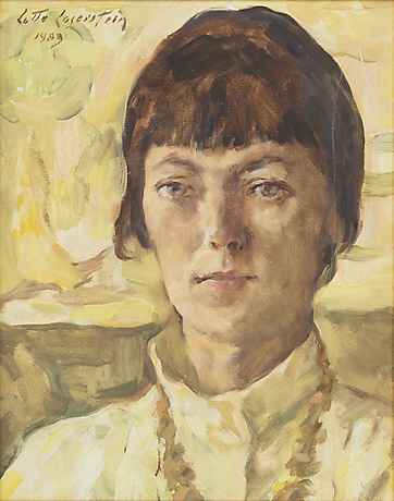 LOTTE LASERSTEIN. OIL on Board, signed and dated 1983. Art - Paintings ...