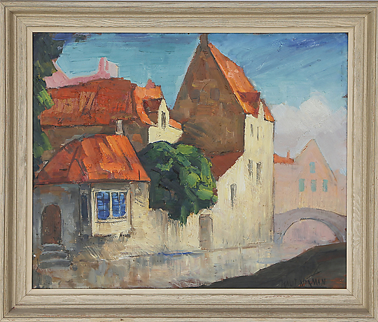 KNUT NORMAN. OIL on Board, signed, 1900s. Art - Paintings - Auctionet