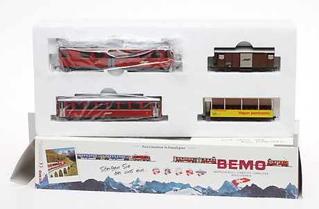MODEL TRAIN BEMO Start-Set "RhB Berninabahn" in original box. Toys ...