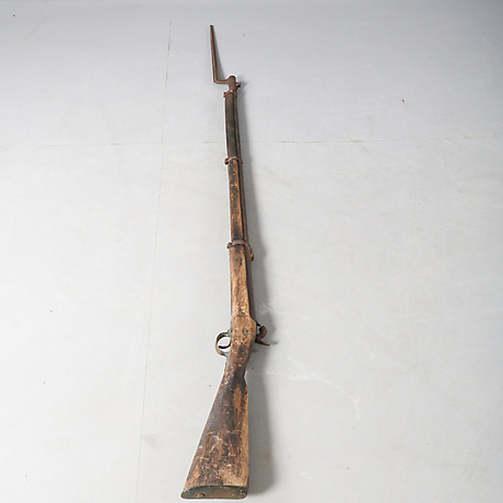 RIFLE, "wredes rifle" with star bayonet, circa 1870. Weapons ...