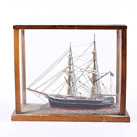 ENCLOSED SHIP MODEL, by Briggen, Bornholm, 1966. Miscellaneous ...