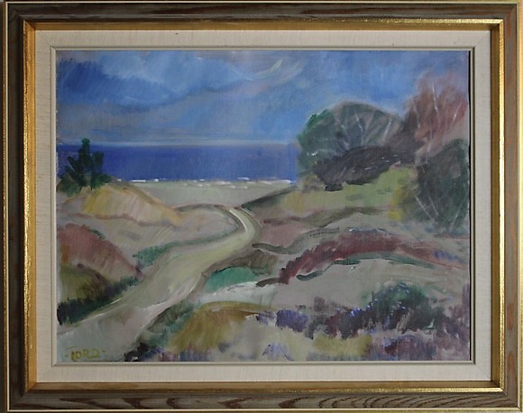 TORD LEANDER ENGSTRÖM. OIL ON CANVAS Signed "Sandhammer evening". Art ...