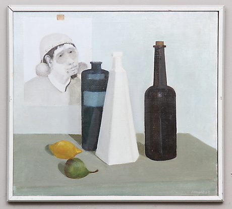 SVEN-ERIK HELLQVIST. "Still Life II". Oil on canvas. Signed and dated ...