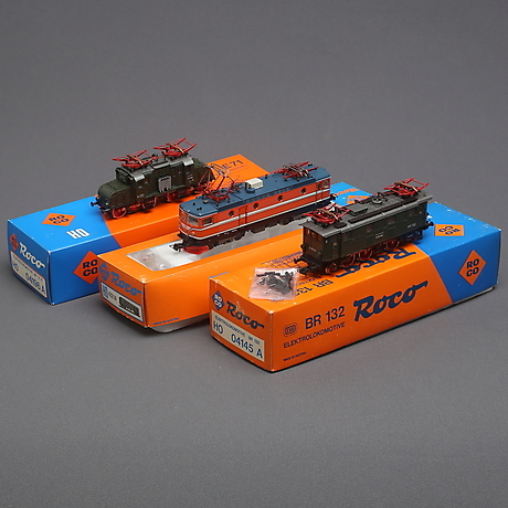 LOCOMOTIVE, 3 pieces, Roco, Scale H0. Toys - Auctionet