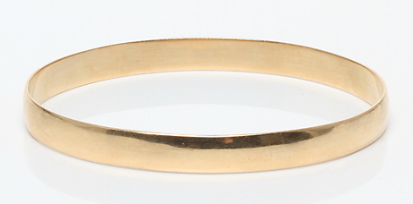 ARMBAND, stelt, 18k guld, GFAB Stockholm 1900-tal. Vikt 22 gram ...