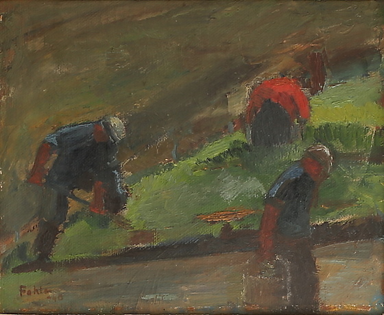 GUSTAF ADOLF FAHLE. Oil on Board, signed. Art - Paintings - Auctionet