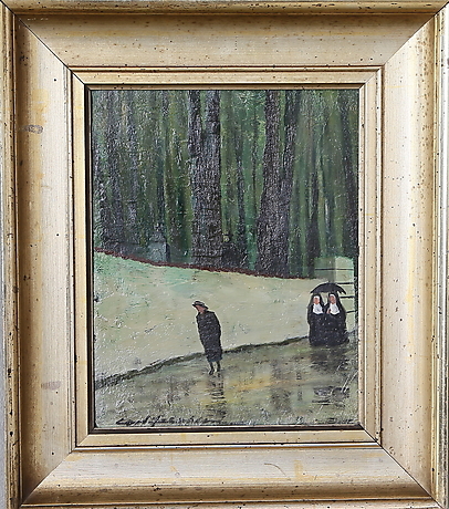 OIDENTIFIERAD KONSTNÄR. OIL on Board, signed Carl Jacobson, 1900s. Art ...