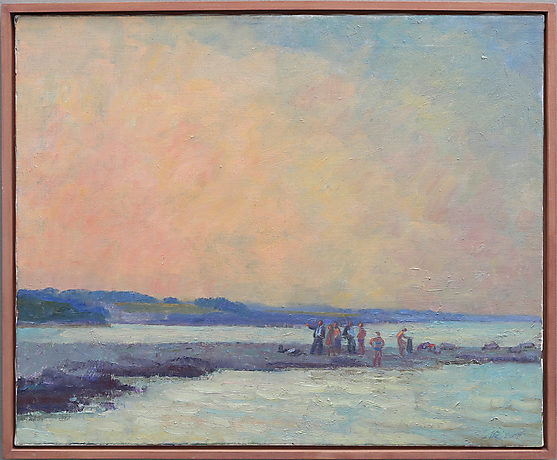 ANNA ROCHEGOVA-CEDERHOLM. "EFTER FESTEN". Konst - Måleri - Auctionet