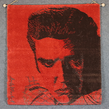 ANDY WARHOL. WALL MAT, "Red Elvis - 1962", Ege Art Line, Denmark ...