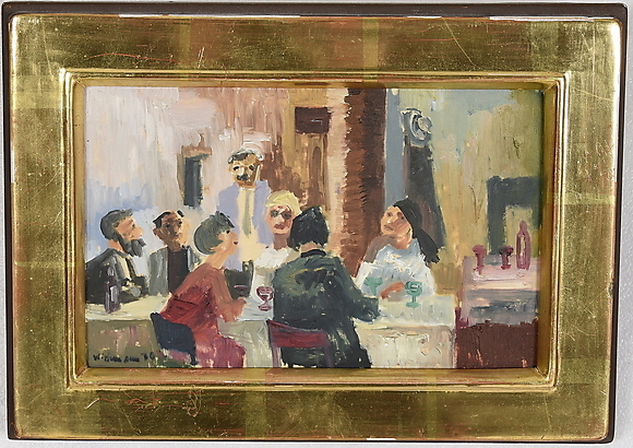 HARRY WICHMANN. Olja på pannå. Konst - Måleri - Auctionet