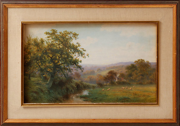 ROBERTO ANGELO KITTERMASTER MARSHALL. British landscape with sheep ...