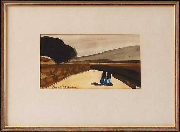 LARS NORRMAN, vesivärit, 2 kpl, signeerattu. Taide - Maalaus - Auctionet