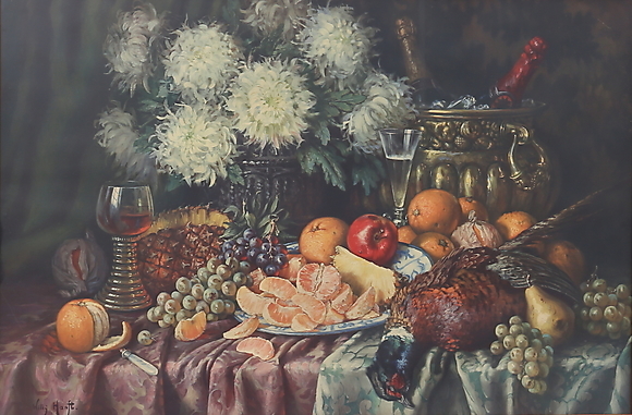 WILLY HANFT. Stilleben, tryck, signerad i trycket. Konst - Övrigt ...