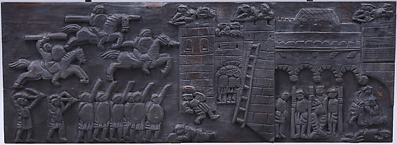 RELIEF, wood, war motif. Art - Other - Auctionet